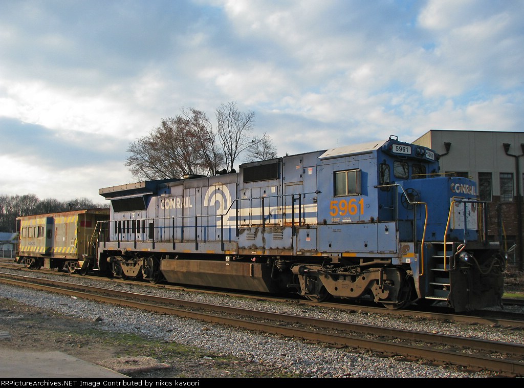 CSX 5961 sitting at the depot in the evening light.